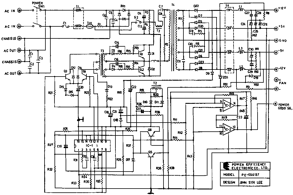 Pc Power Supply Schematic Diagram Pdf Schema Digital